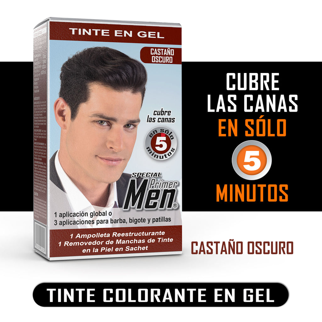 Primer Men Tinte en Crema Castaño Oscuro – Tienda Loquay